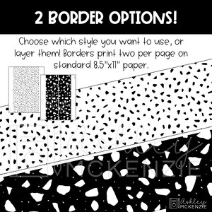 Black and White Terrazzo Classroom Door Decor Kit, Back to School, Easy ...