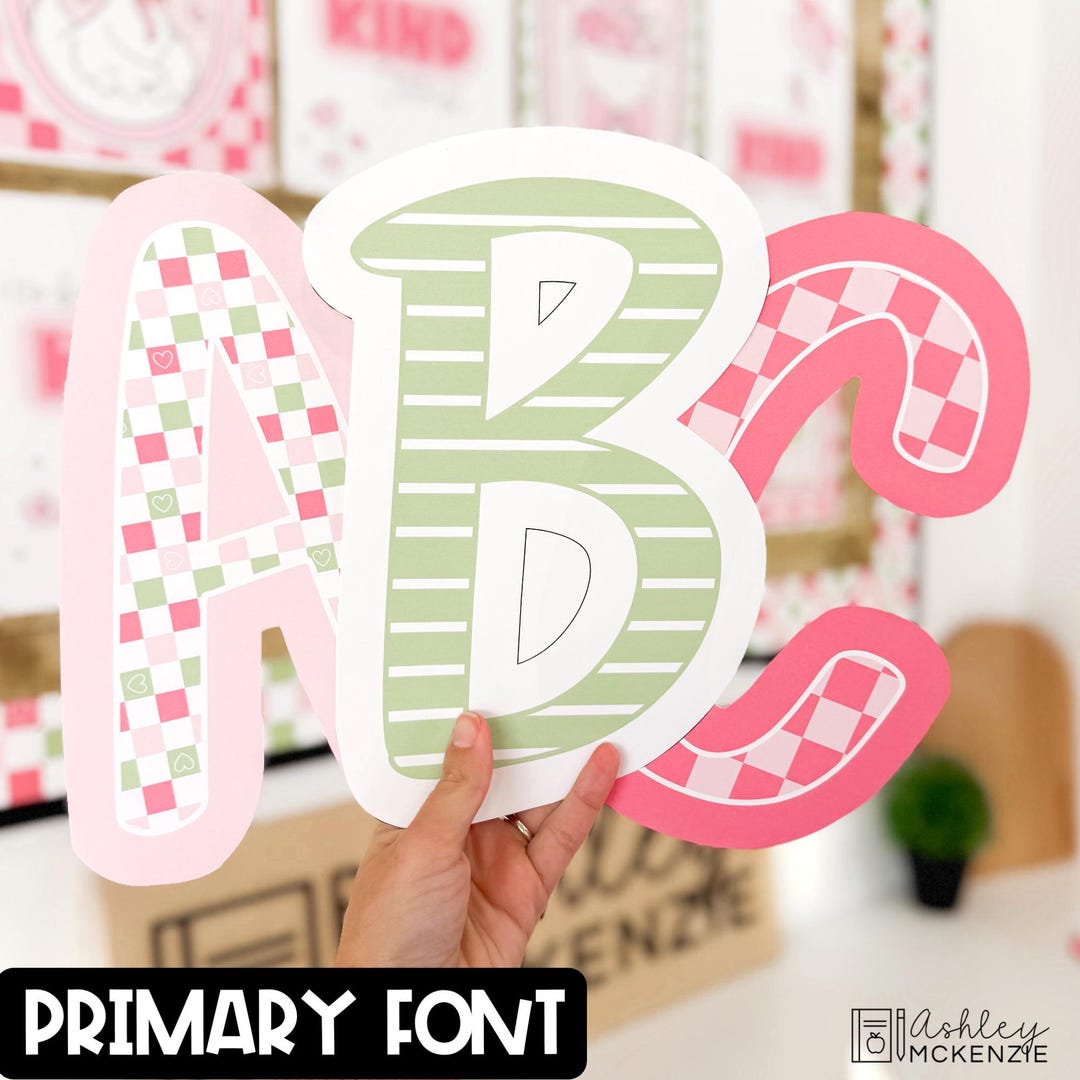 Valentines Day Bulletin Board Letters Primary Font February Bulletin ...