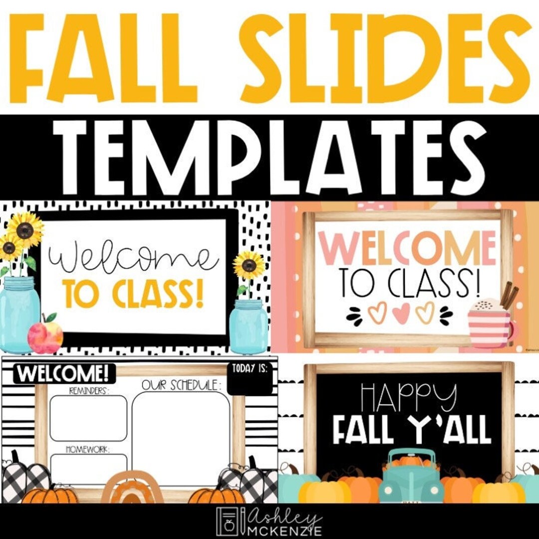 Fall Autumn Google Slides and Powerpoint Templates, Seasonal Decor ...