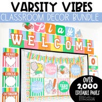 Sports Theme Classroom Decor Bundle | Sports Theme Motivational Quote ...