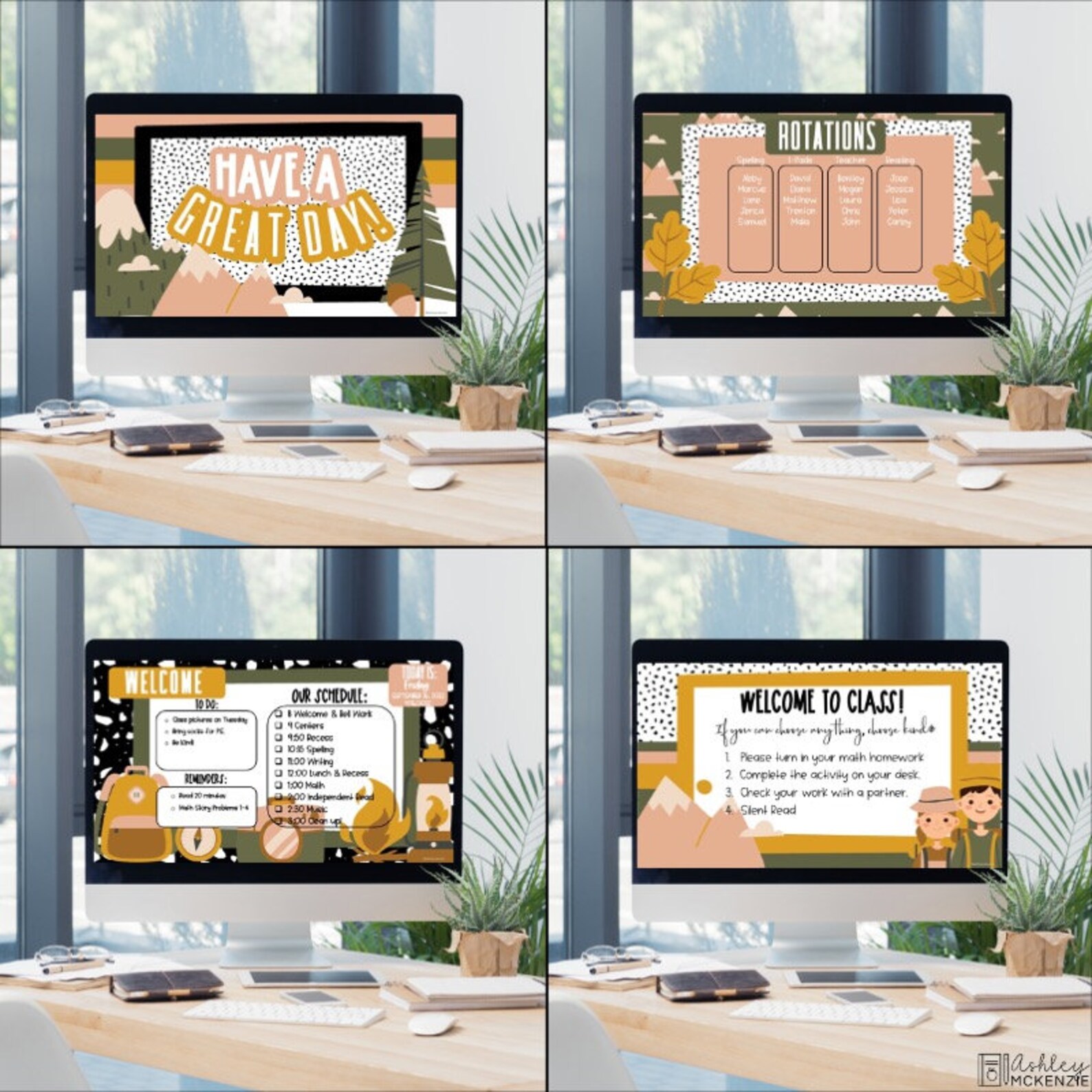Camping Adventure Google Slides and Powerpoint Templates, Digital ...