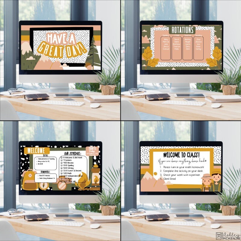 Camping Adventure Google Slides and Powerpoint Templates, Digital ...
