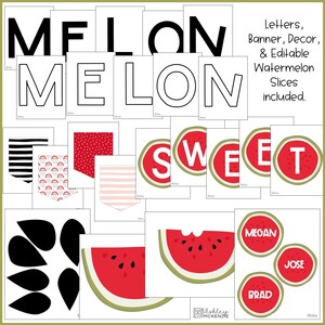 Summer Watermelons Bulletin Board or Classroom Door Decor - Etsy