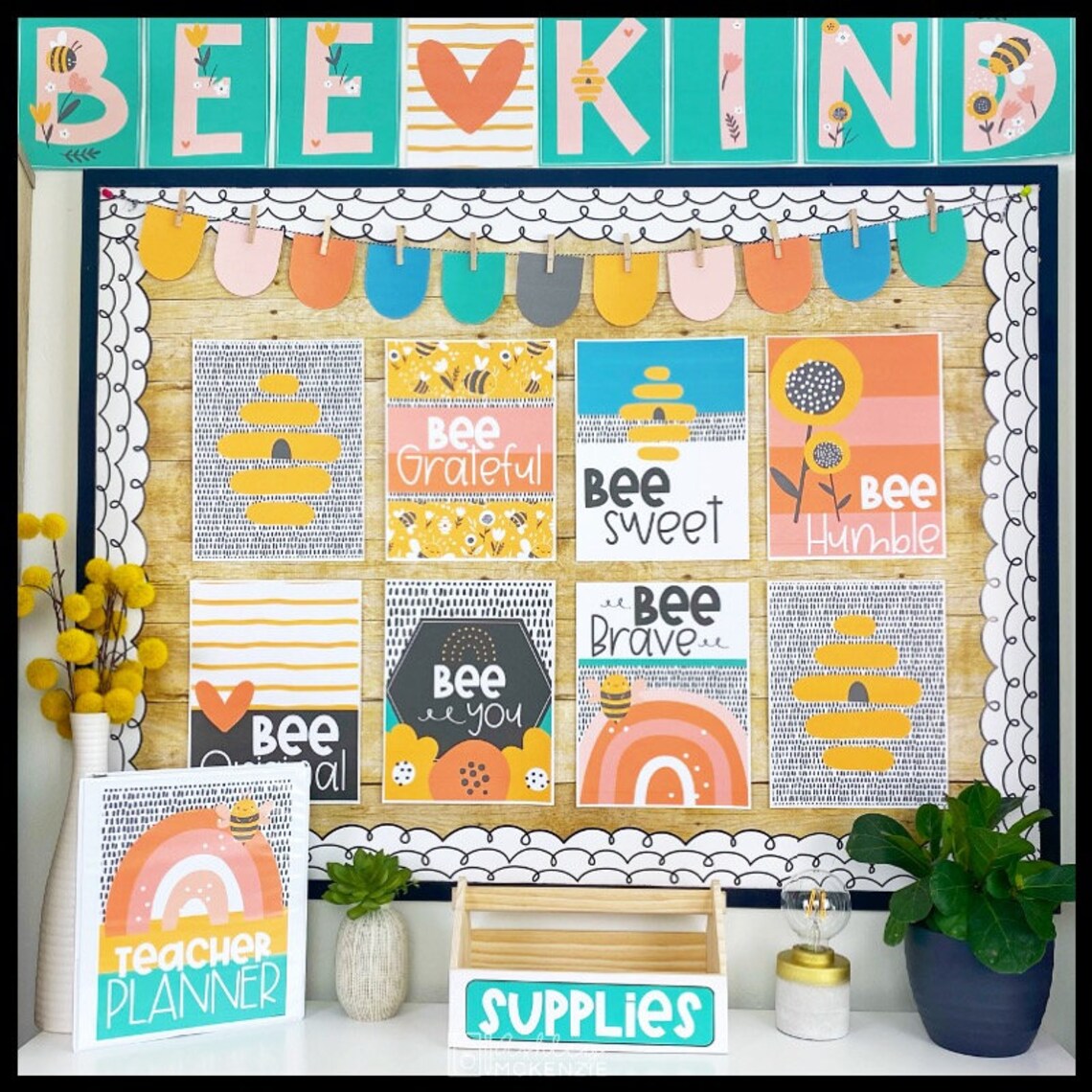 Honey Bee Classroom Decor Bundle Easy and Modern Classroom - Etsy España