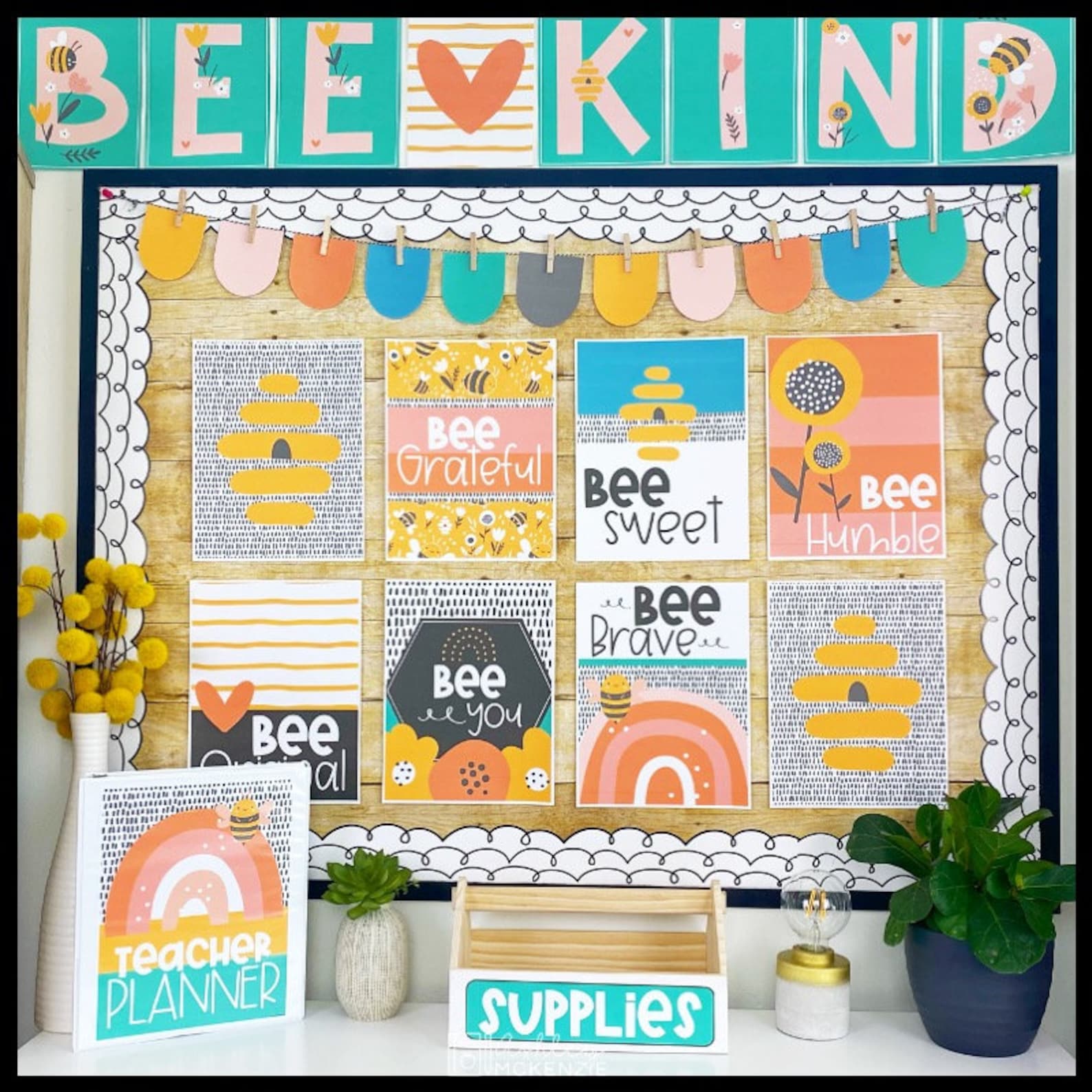 Honey Bee Classroom Decor Bundle Bright Classroom Theme Back to School ...