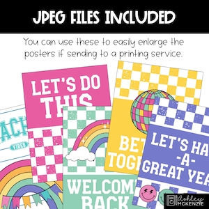 Back to School Classroom Posters BTS Smiles Theme Text Editable Posters ...