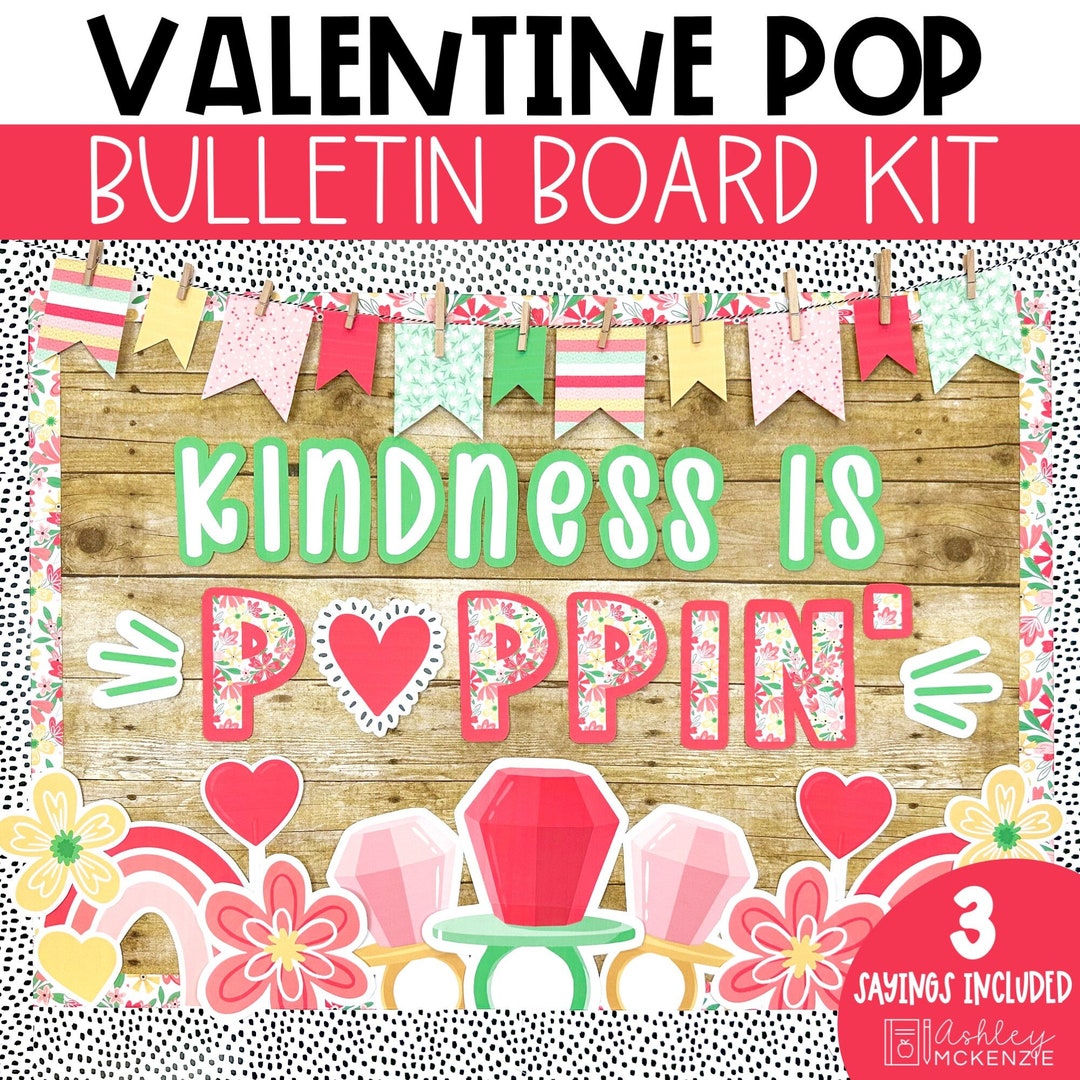 Valentine's Day Bulletin Board Kit, Random Acts of Kindness Week ...