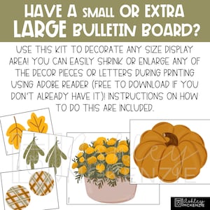 Modern Thanksgiving Bulletin Board Kit Thanksgiving Door Decor November ...