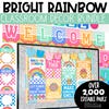 Flip Calendar | Spotty Brights Classroom Decor | Rainbow Themed ...