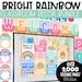 Flip Calendar | Spotty Brights Classroom Decor | Rainbow Themed ...