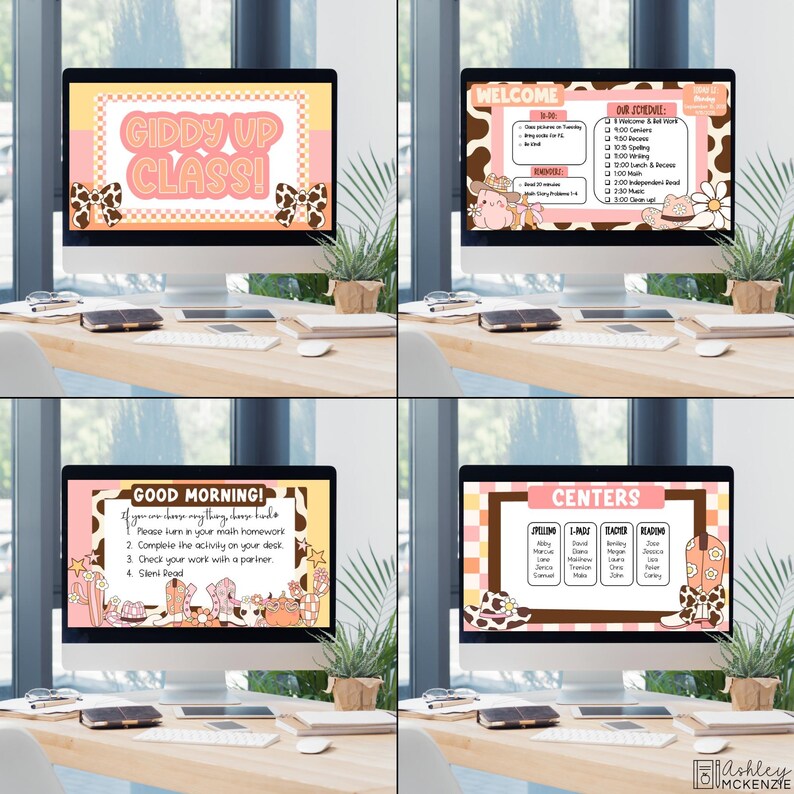 Giddy up Fall Slide Templates September Daily Slides for Google Slides ...