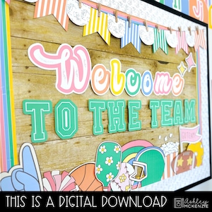 Sports Bulletin Board Varsity Vibes Sports Theme Classroom Decor ...