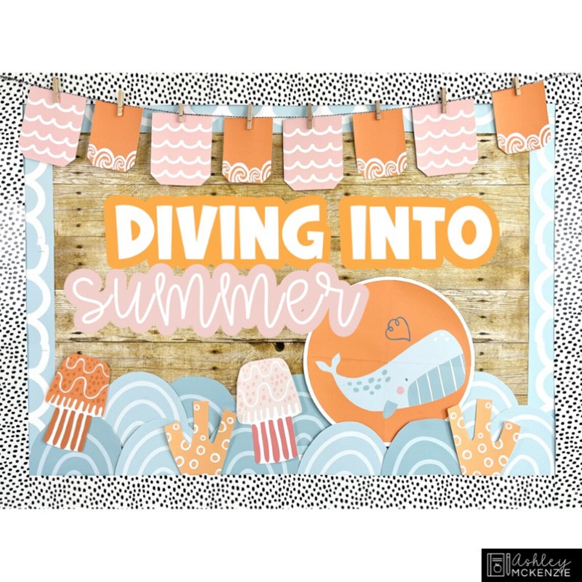 Boho Ocean Back to School Classroom Decor Bulletin Board Kit - Etsy