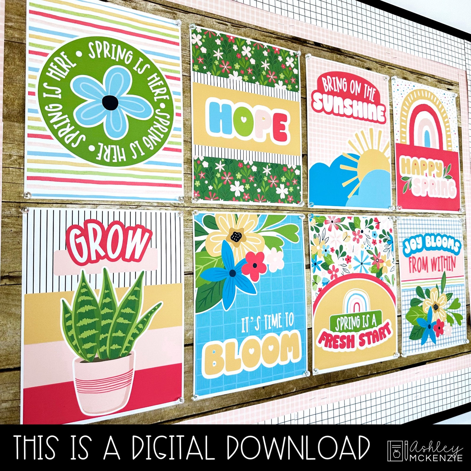 Spring Bulletin Board Bundle Fresh Start Theme March Bulletin Board ...