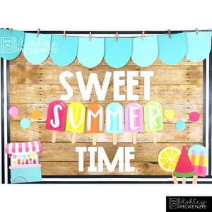 Summer Bulletin Board or Classroom Door Decor, Popsicle Theme, End of ...