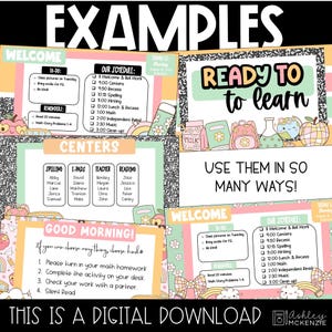 Ready to Roll Back to School Slide Templates August Daily Slides for ...