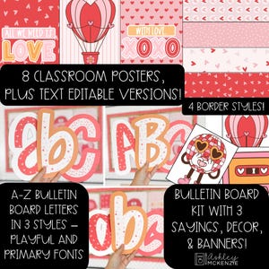 Valentine's Day Bulletin Board Bundle, Kindness Posters, Printable ...