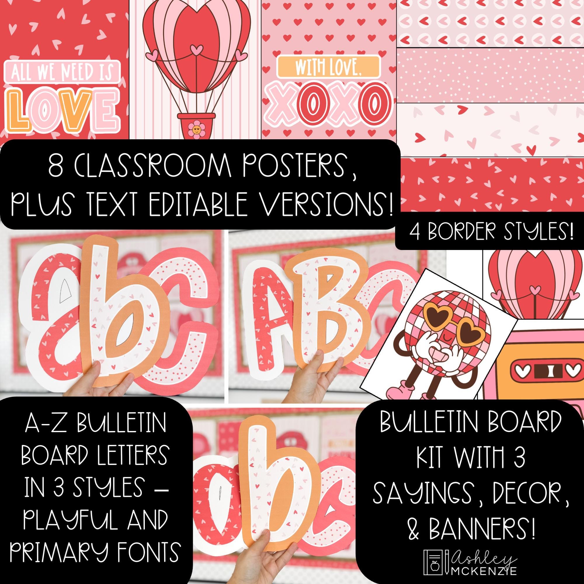 Valentine's Day Bulletin Board Bundle, Kindness Posters, Printable ...