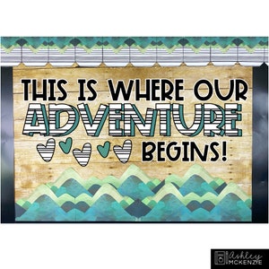 Scandi Mountains Classroom Decor Back to School Bulletin Board Set ...