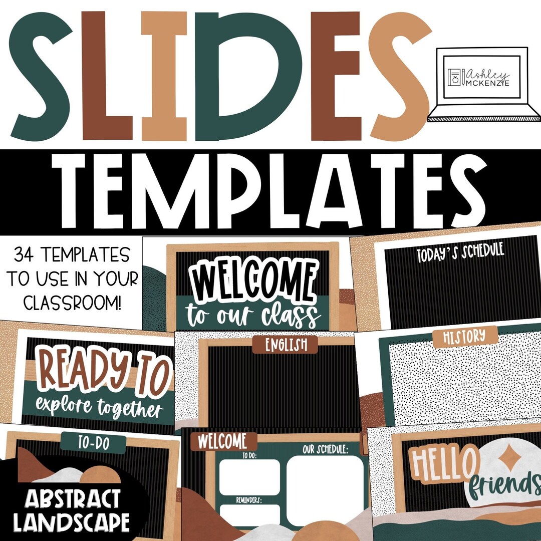 Abstract Landscape Google Slides and Powerpoint Templates, Modern Class ...