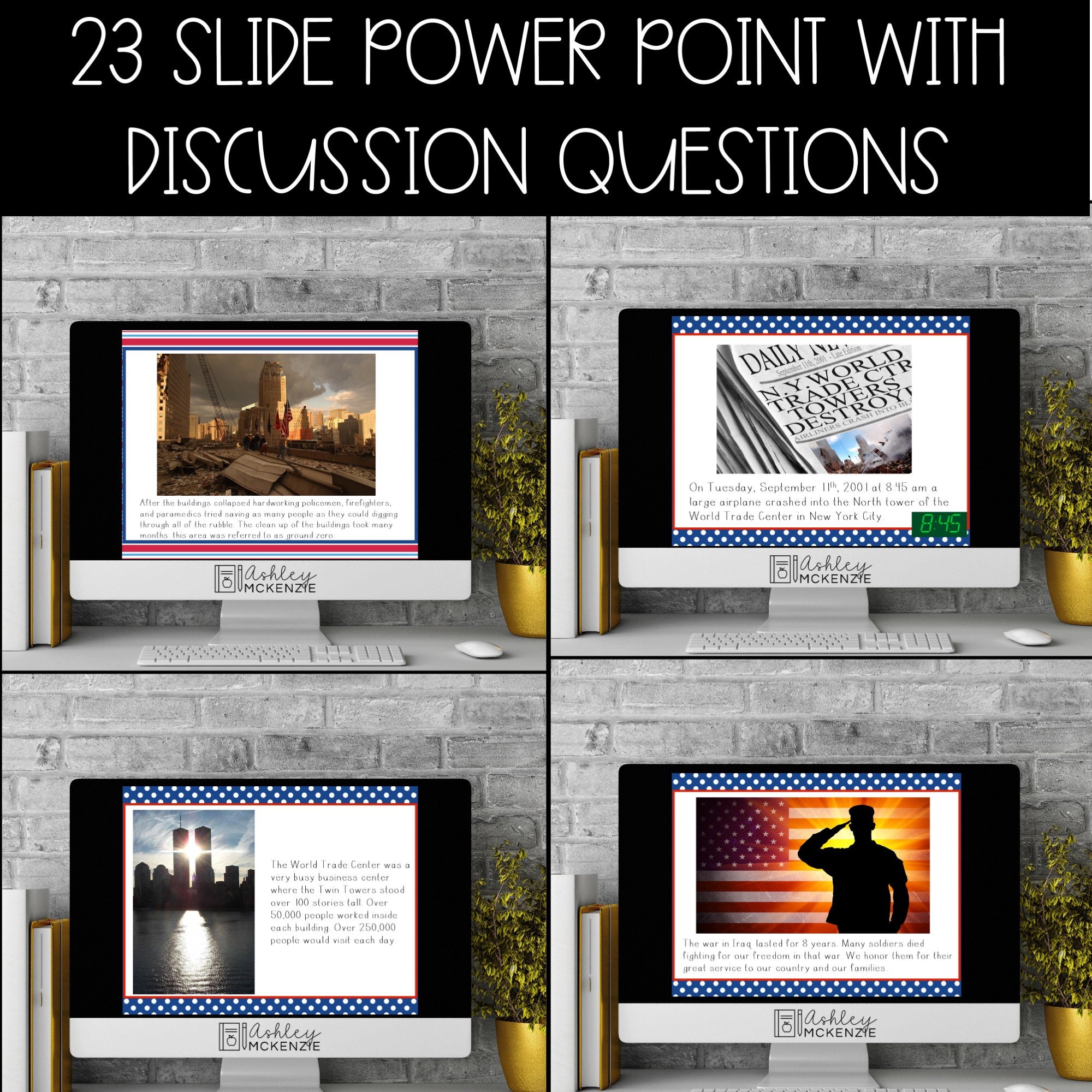 September 11th Powerpoint Lesson & Activities Pack Patriot Day ...