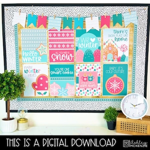 Winter Cookies Classroom Decor, Bulletin Board Kit, Classroom Posters ...