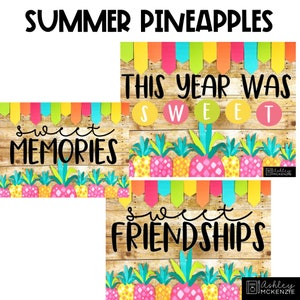 Summer Bulletin Board Kits Bundle, Seasonal Classroom Decor, Easy and ...
