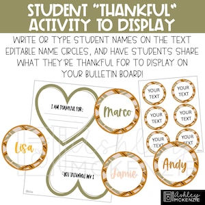 Modern Thanksgiving Bulletin Board Kit Thanksgiving Door Decor November ...