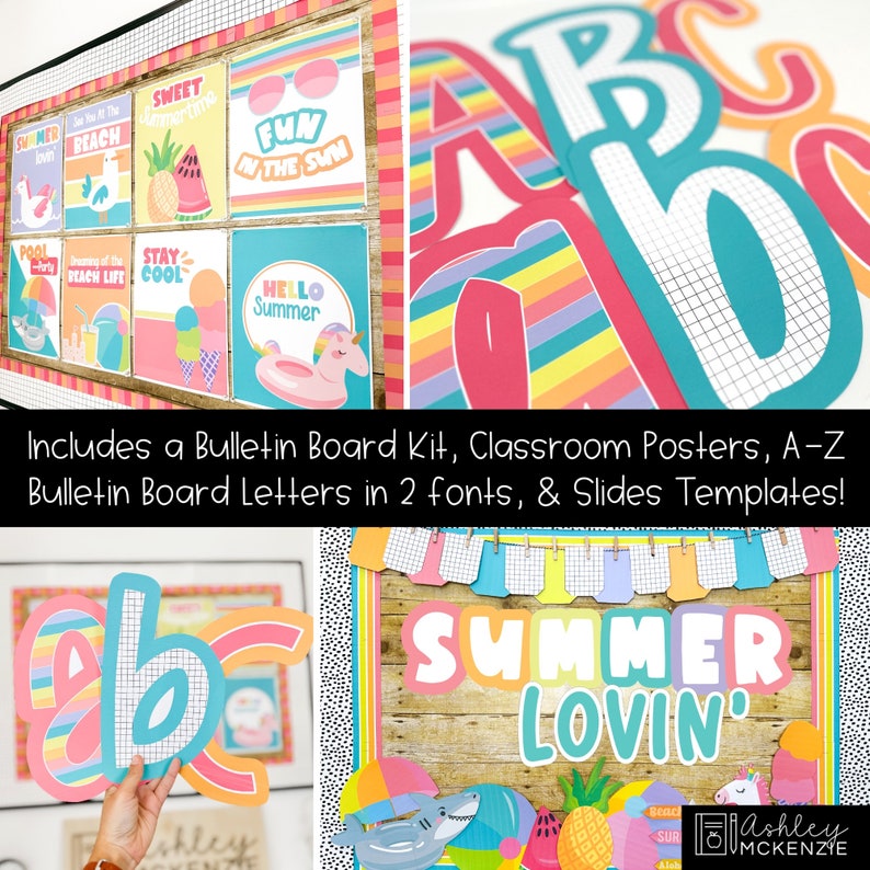 End of Year Classroom Decor, Summer Splash Theme, Bulletin Board Kit ...