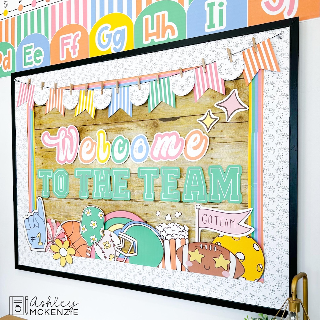 Sports Bulletin Board Varsity Vibes Sports Theme Classroom Decor ...