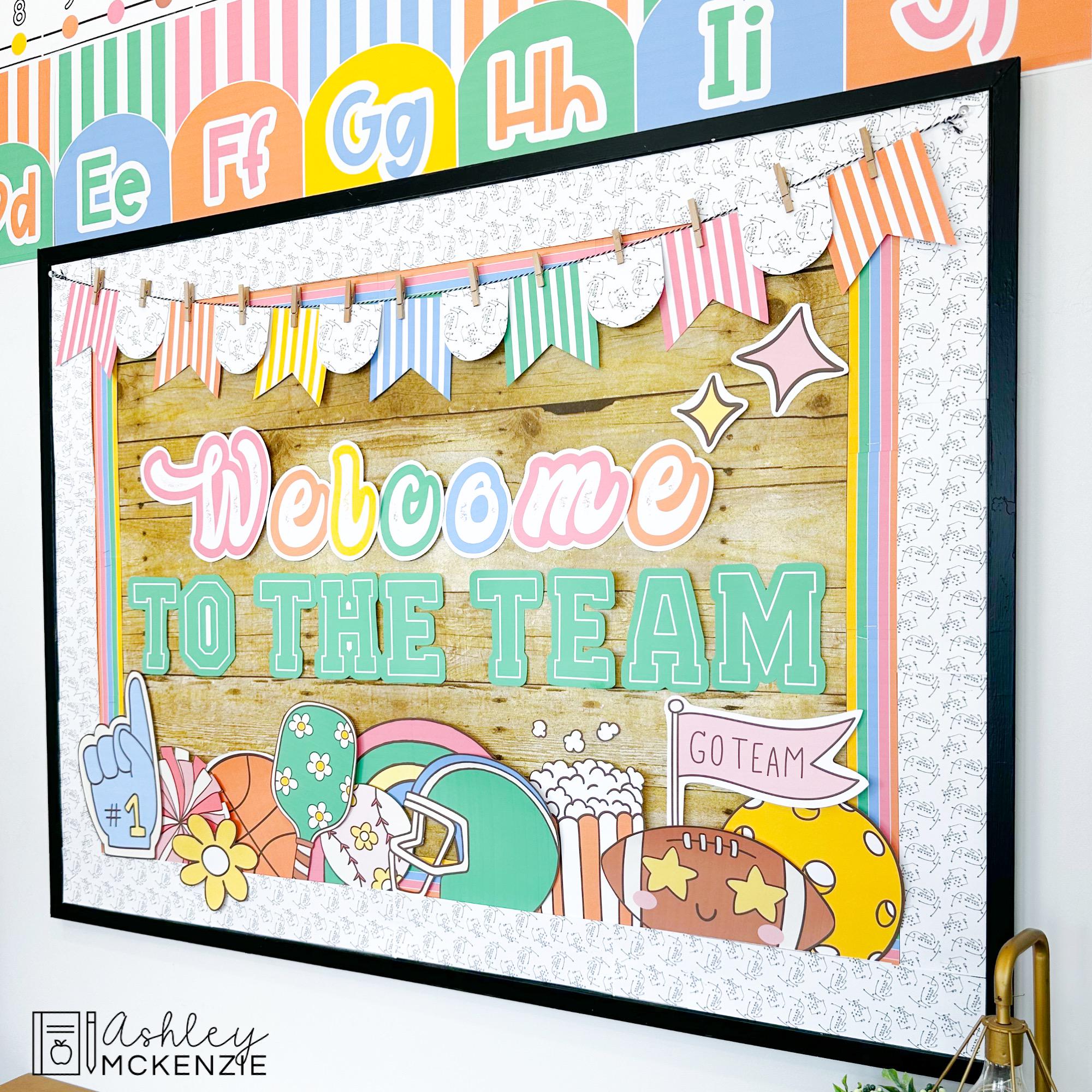 Sports Bulletin Board Varsity Vibes Sports Theme Classroom Decor ...
