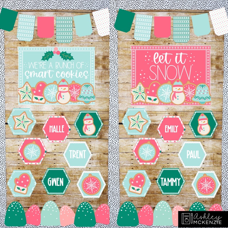 Winter Cookies Classroom Door Decor Kit, Easy Holiday Classroom ...