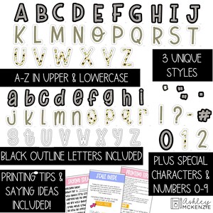 Fall Sunflowers Classroom Decor, A-Z Bulletin Board Letters ...