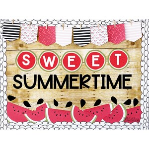 Summer Watermelons Bulletin Board or Classroom Door Decor - Etsy