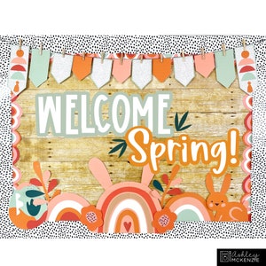 Spring Bulletin Board Kit, Hoppy Spring Theme, Easy Seasonal Classroom ...
