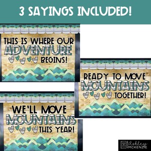 Mountain Back to School Bulletin Board Elementary Classroom Door Decor ...