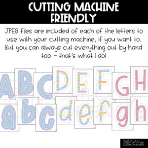 Pastel Sweets Classroom Decor, A-Z Bulletin Board Letters, Punctuation ...