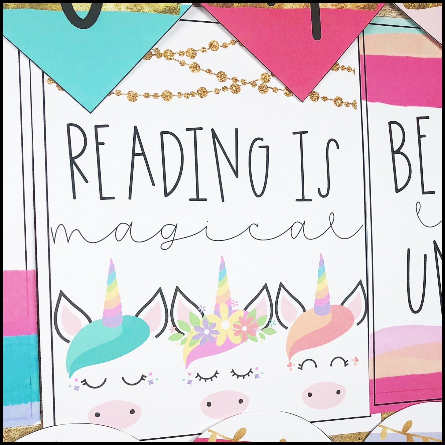 Unicorn Classroom Decor Bundle Easy and Modern Classroom - Etsy