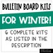 Winter Bulletin Board Kits Bundle, Seasonal Classroom Decor, Easy and ...