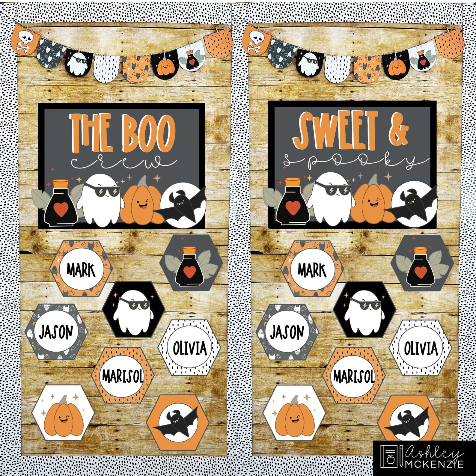 Halloween Classroom Decor Boo Crew Bulletin Board Kit - Etsy