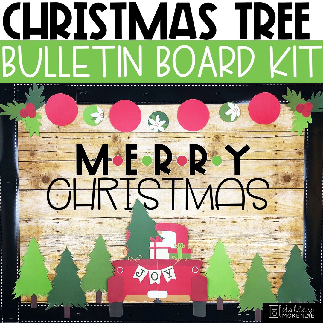 Christmas Tree Bulletin Board or Classroom Door Decor, Little Red Truck ...