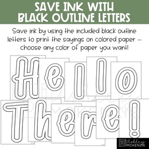 Modern Jungle Classroom Decor, Primary Font A-Z Bulletin Board Letters ...