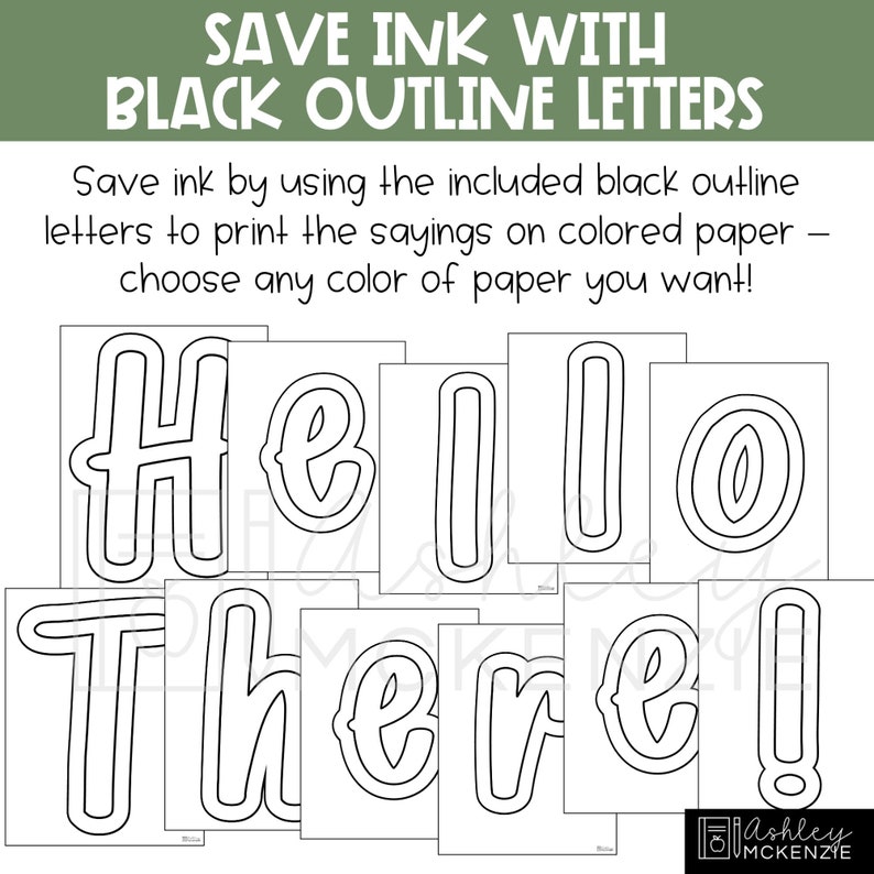 Modern Jungle Classroom Decor, Primary Font A-Z Bulletin Board Letters ...