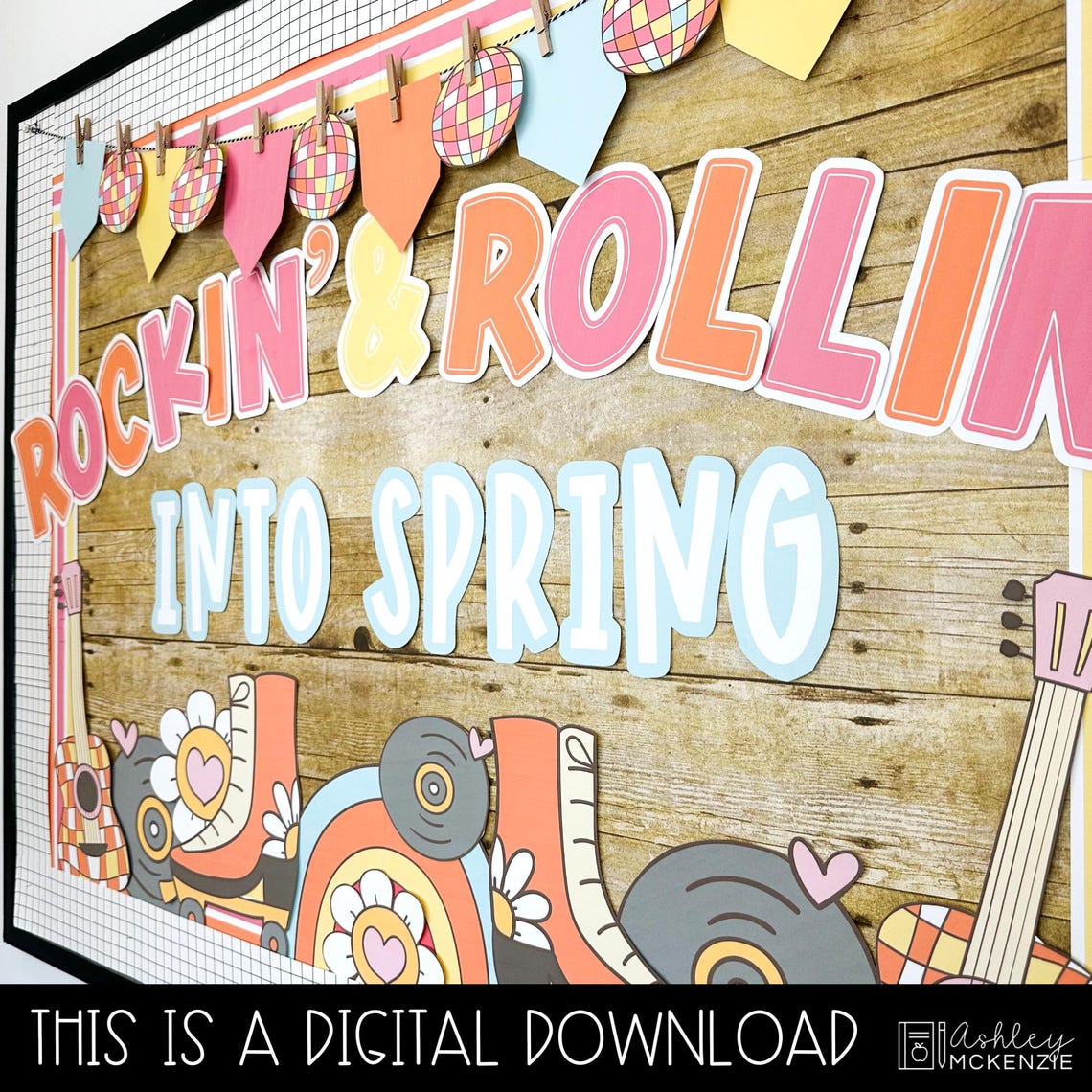 Spring Bulletin Board, March Bulletin Board Ideas, Printable Borders ...