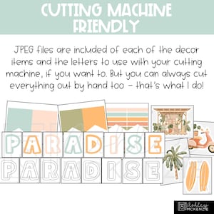 Beach Themed Back to School Bulletin Board Kit, Tropical Surf Theme ...