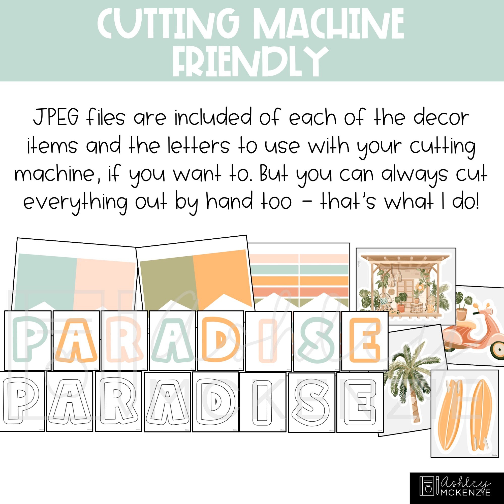 Beach Themed Back to School Bulletin Board Kit, Tropical Surf Theme ...