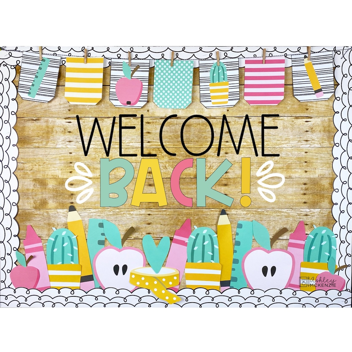 School Supplies Back to School Bulletin Board or Classroom - Etsy