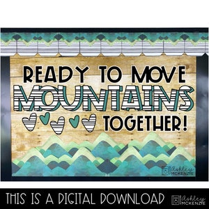 Mountain Back to School Bulletin Board Elementary Classroom Door Decor ...