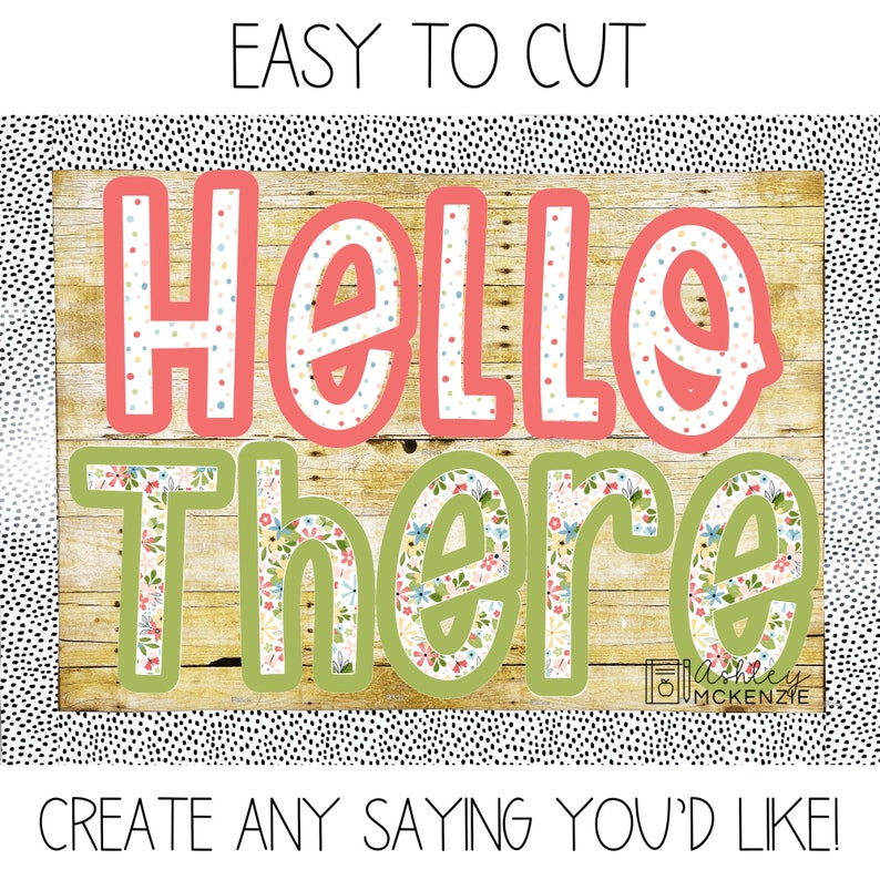 Spring Classroom Decor, A-Z Bulletin Board Letters, Punctuation, and ...