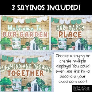 Modern Garden Bulletin Board Ideas Back to School Classroom Decor ...